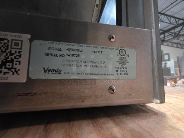 Sanden Vendo Hot Food Display Case. 115v, 1ph. | #0144