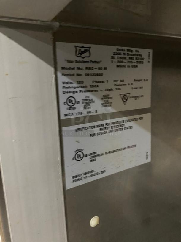 Duke Commercial Stainless Steel 2 Door 60 | #0013